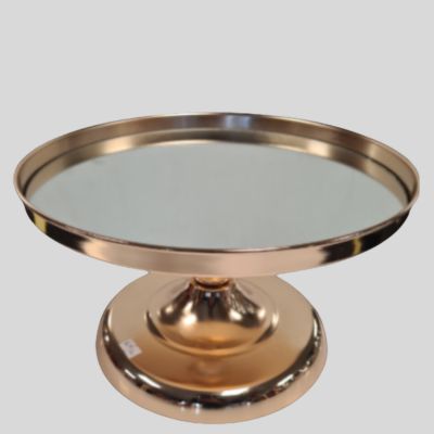 Gold Mirror Plate Cake Holder 21cm – Big Bazaar