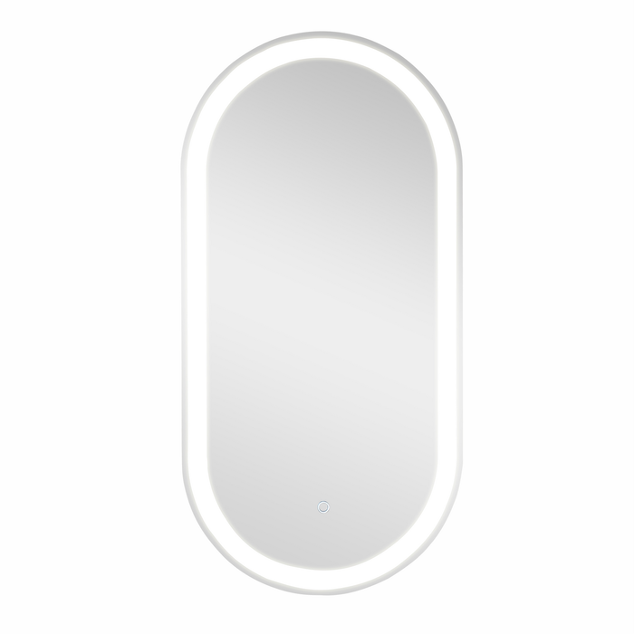 Barelli 900 x 450mm Frameless Pill Shape Front Lit LED Mirror – Big Bazaar