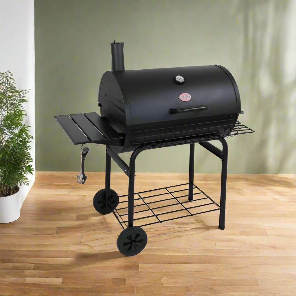 Char-Griller Deluxe Charcoal BBQ - Barrel Barbeque - Char Grill Barbec ...