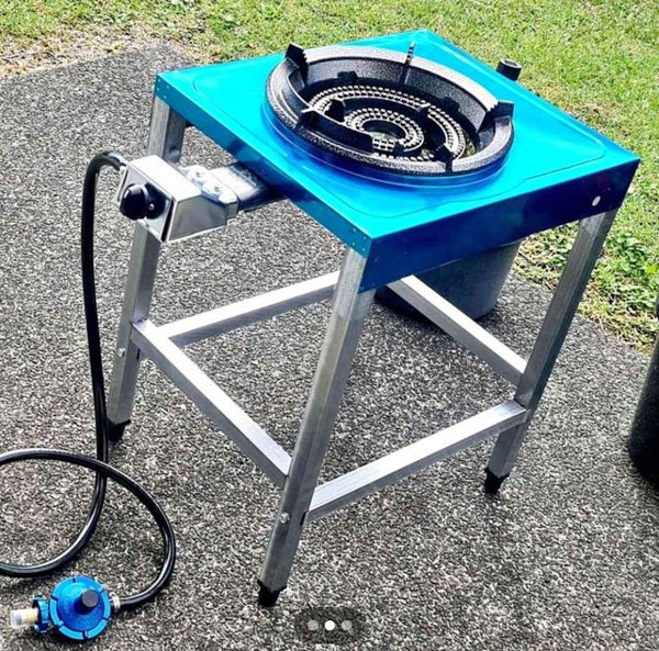 Buy 2 Ring Cast Iron Gas Burner With Stand + Regulator – Big Bazaar
