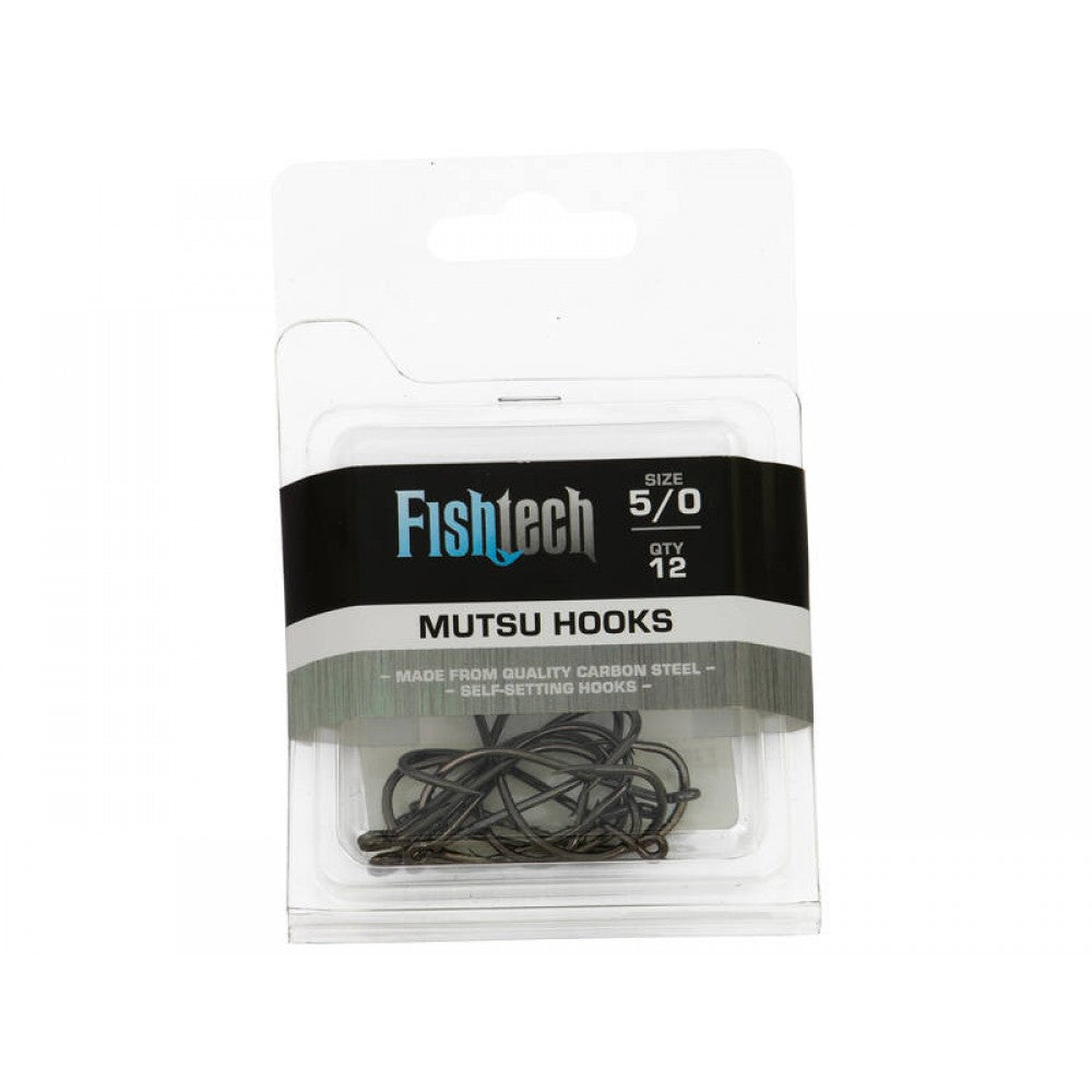 Mutsu Fishing Hook - Size 5/0 - Pack of 12 - FISHTECH – Big Bazaar