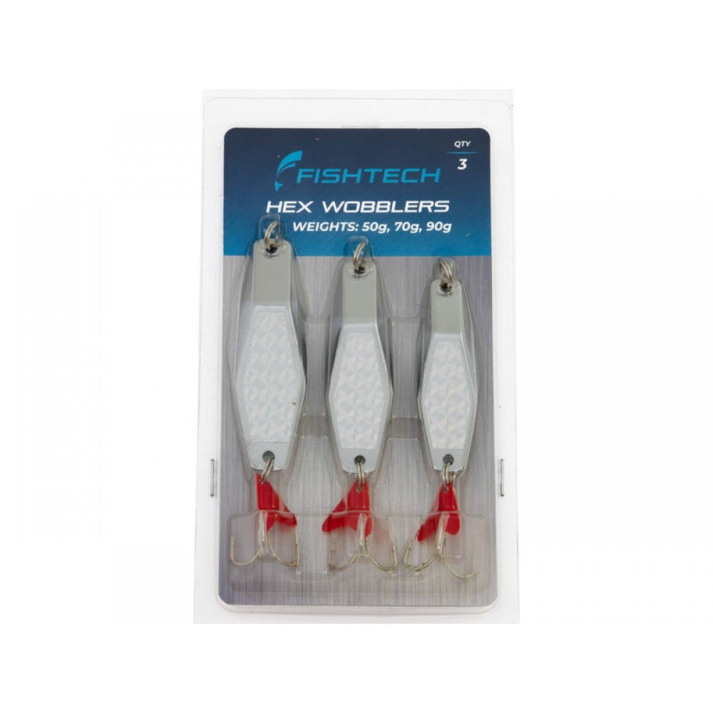 Hex Wobbler Fishing Lures - 3 Pack Assorted 50g / 70g / 90g – Big Bazaar