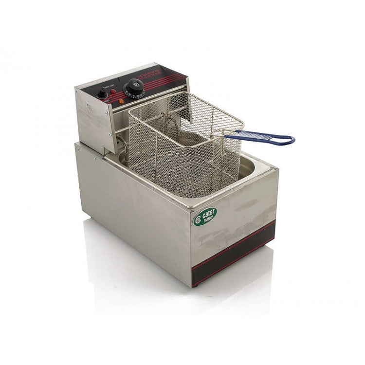 8L Deep Fryer 2.4kW Electric - Commercial Benchtop Single Vat + Frying ...
