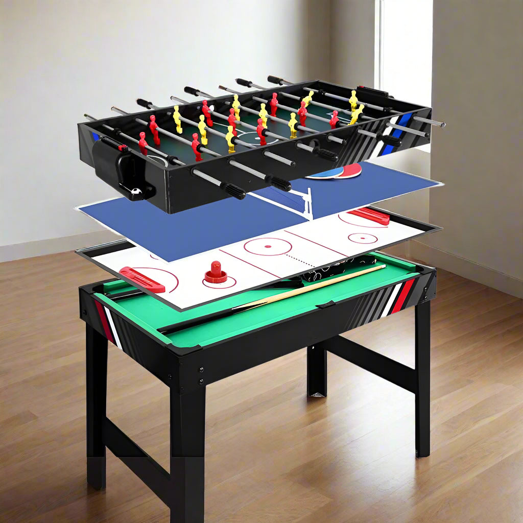 4-In-1 Games Table - Soccer, Hockey, Table Tennis & Pool – Big Bazaar
