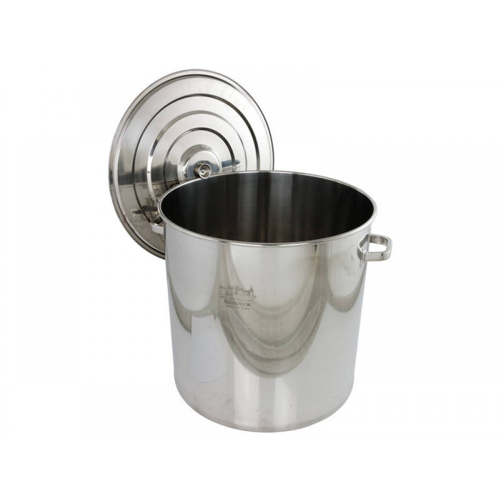80L Tall Stock Pot + Lid - 50cm Stainless Steel Stockpot – Big Bazaar