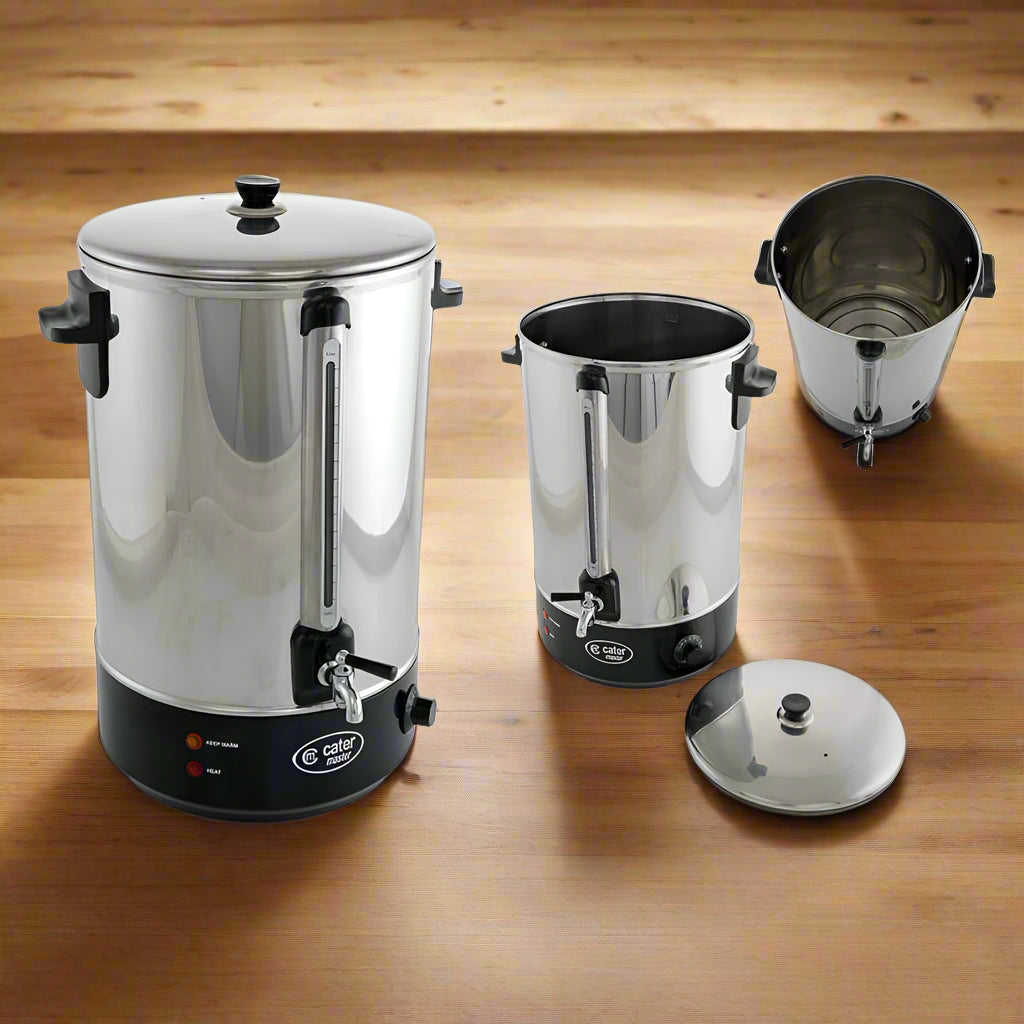 30L Hot Water Urn | 2kW Commercial Stainless Steel Kettle Boiler Urns ...